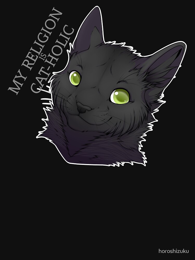 "CAT-holic" T-shirt for Sale by CreatureCreations | Redbubble | catholic t-shirts - cat t-shirts ...