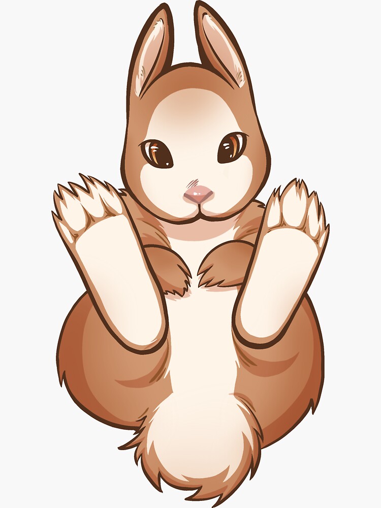 "Cute Little Bunny Emi" Sticker for Sale by Wandvieh | Redbubble