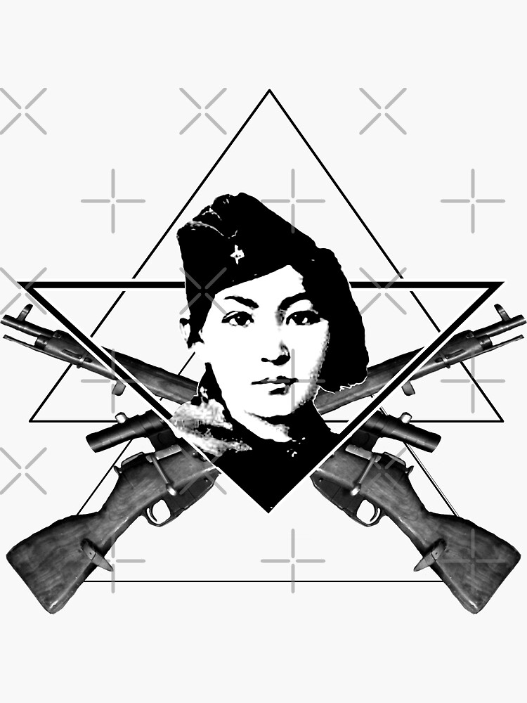 "The Sniper (triangle)" Sticker for Sale by thelostsigil | Redbubble