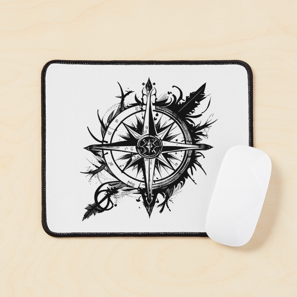 "Tribal Compass" Art Print for Sale by ShadowAndSlate | Redbubble