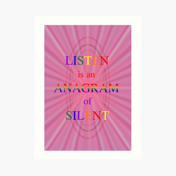 Anagram Art Prints | Redbubble