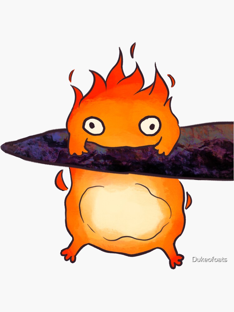 "Calcifer" Sticker for Sale by Dukeofoats | Redbubble