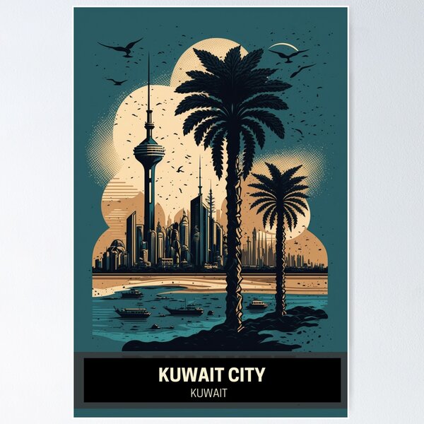 "Kuwait City Views: A Tour of the Skyline and Beyond" Poster for Sale ...