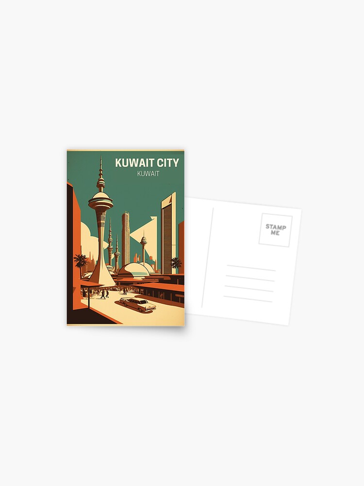 "Kuwait City Views: A Tour of the Skyline and Beyond" Postcard for Sale ...