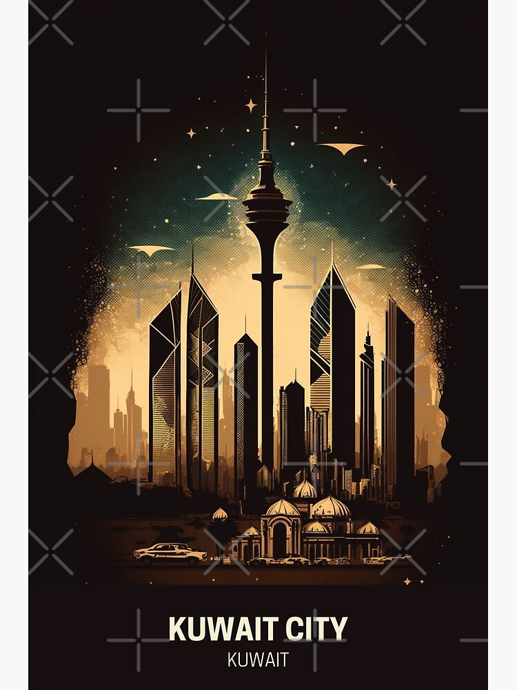 "Kuwait City Views: A Tour of the Skyline and Beyond" Poster for Sale ...