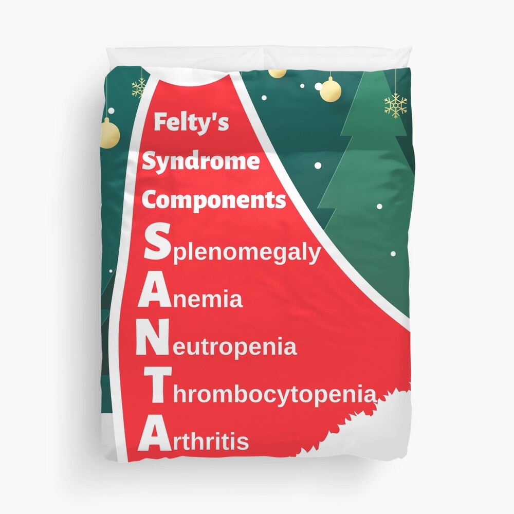 "Felty's Syndrome Components Mnemonic: SANTA" Sticker for Sale by ...