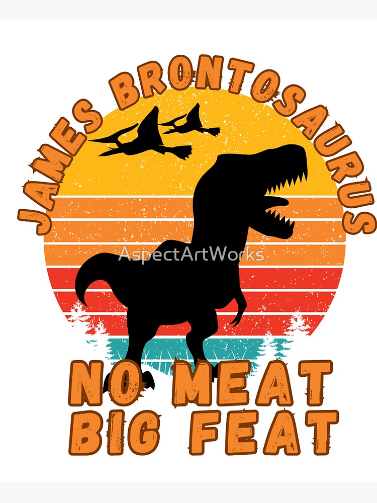 "James Brontosaurus, classic movie line" Sticker for Sale by ...