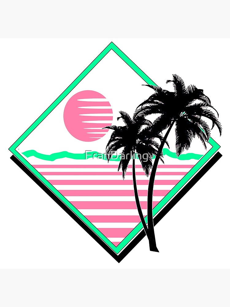 "80s Sunset 2" Poster by FranDarling | Redbubble
