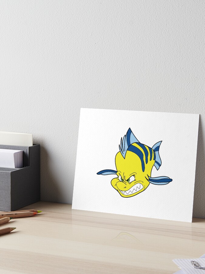 "Angry Flounder" Art Board Print for Sale by mmatt007 | Redbubble