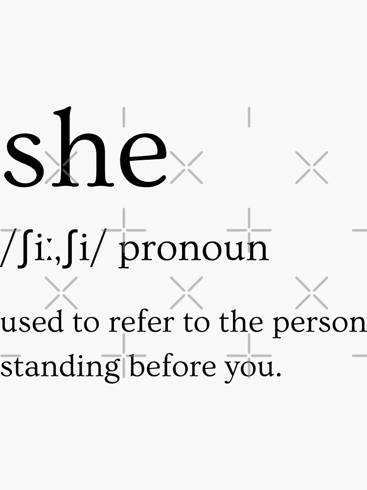 "She/Her Pronouns LGBTQ Pride" Sticker for Sale by FuriaLGBTQ | Redbubble