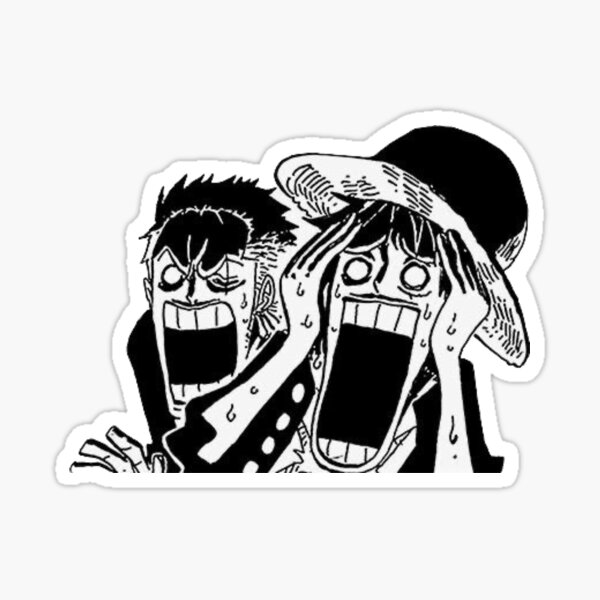 "Luffy and Zoro one piece " Sticker for Sale by Itahani | Redbubble