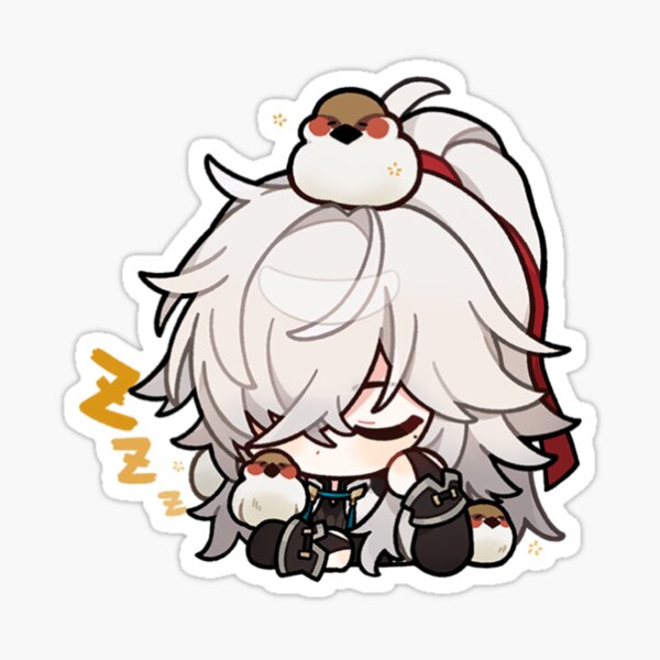 Pegatina «Honkai Star Rail Chibi Jing Yuan 2» de HerrscherOfArt | Redbubble