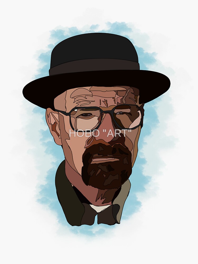 "Smoky Heisenberg " Sticker for Sale by Art-of-Bishop | Redbubble