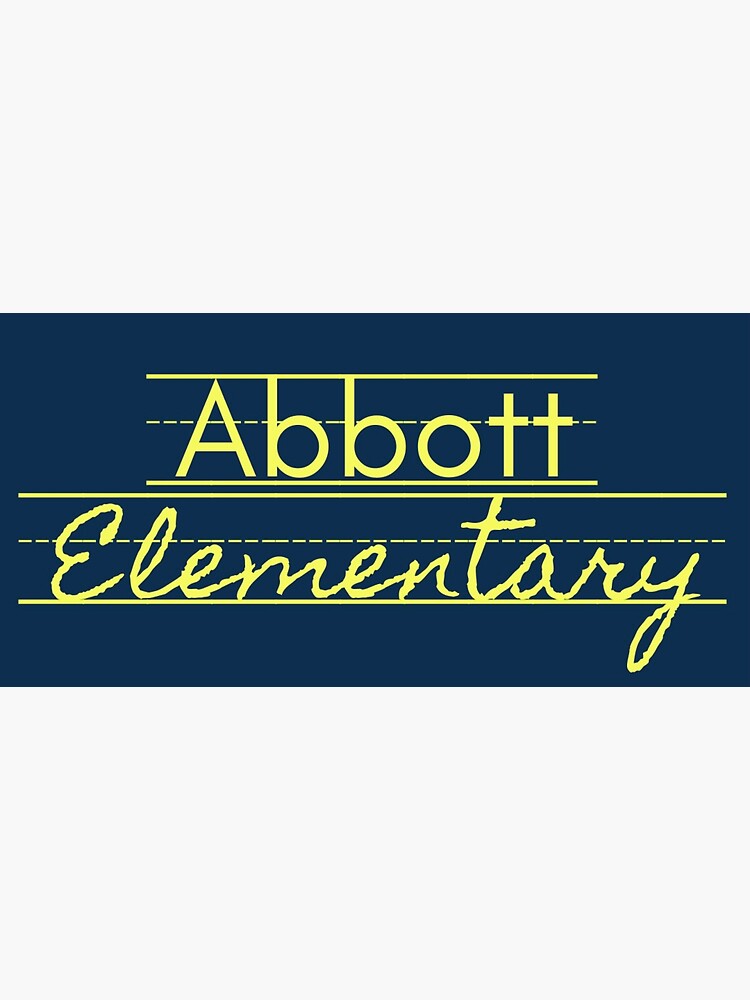 "Abbott Elementary Blue & Yellow Logo" Sticker for Sale by ...