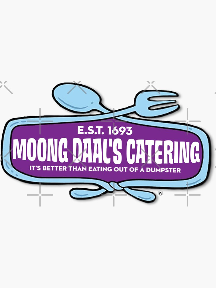 ""Moong" Daal's Catering" Sticker for Sale by StAlbinus | Redbubble