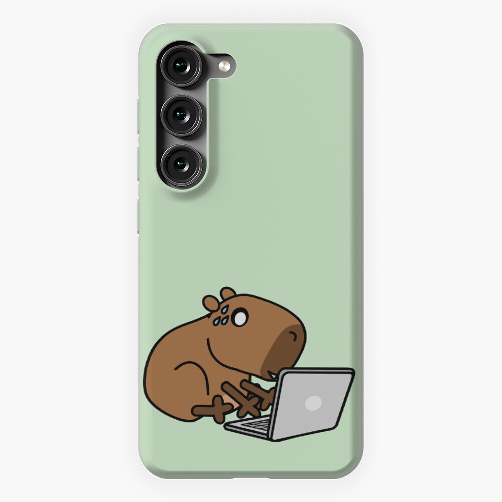 "working capybara" Sticker for Sale by thecapycode | Redbubble