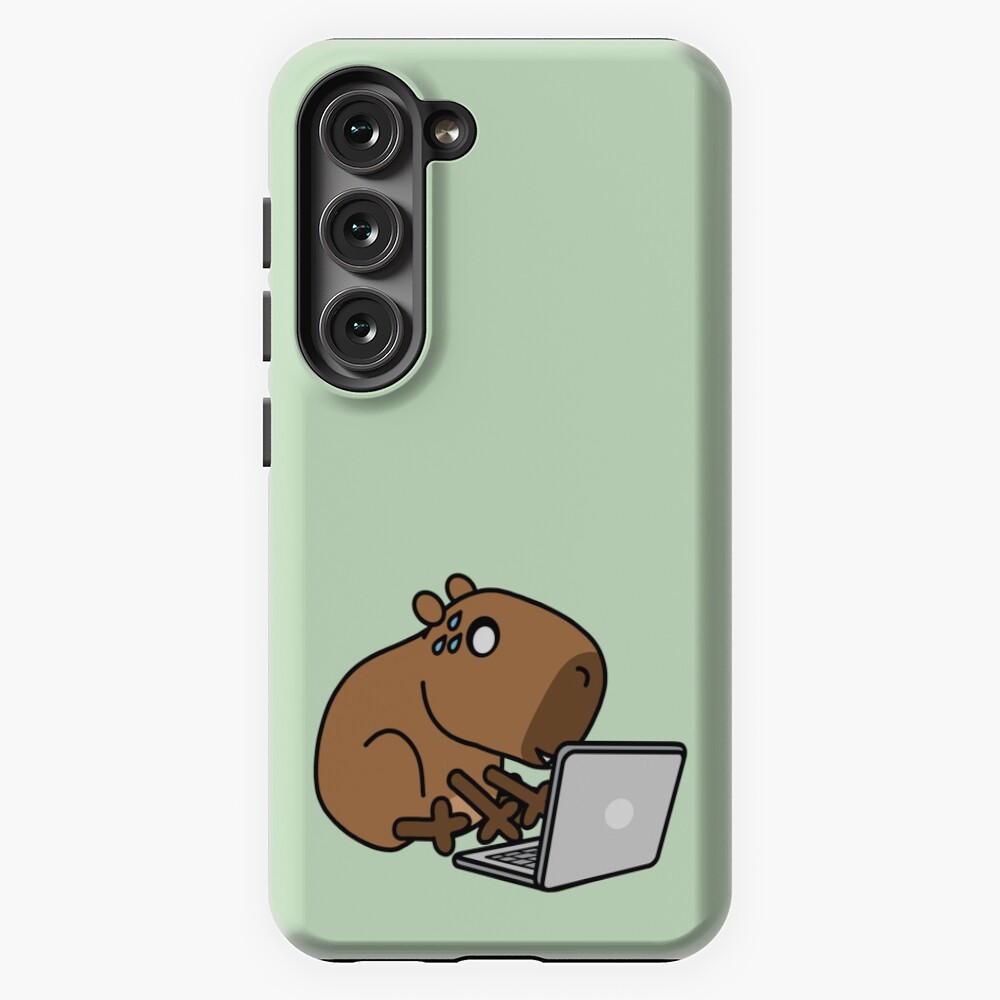"working capybara" Sticker for Sale by thecapycode | Redbubble