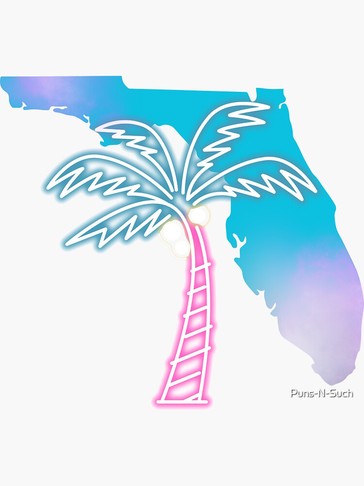 "Happy Palm Tree" Sticker for Sale by Puns-N-Such | Redbubble