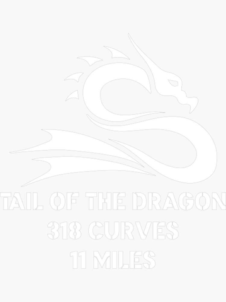 "Tail of the Dragon Sticker" Sticker for Sale by ChristosFink | Redbubble