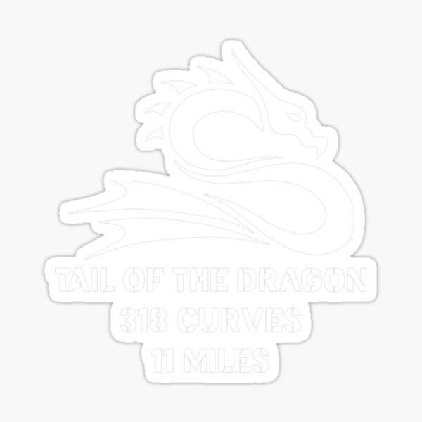 "Tail of the Dragon Sticker" Sticker for Sale by ChristosFink | Redbubble