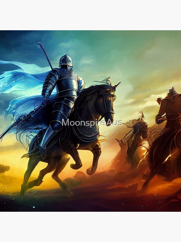 "Glorious Knight By Moonspire Designs" Poster for Sale by MoonspireAus ...