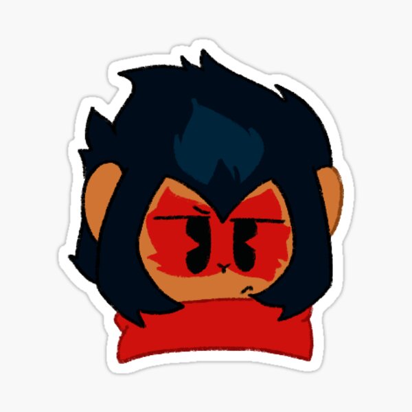 "Six-eared Monkey face" Sticker for Sale by fuzzybirb | Redbubble