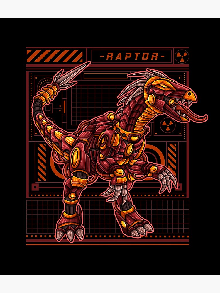 RED RAPTOR DINOBOT Canvas sold by Kristel_Wingspan | SKU 40947308 | 70% ...