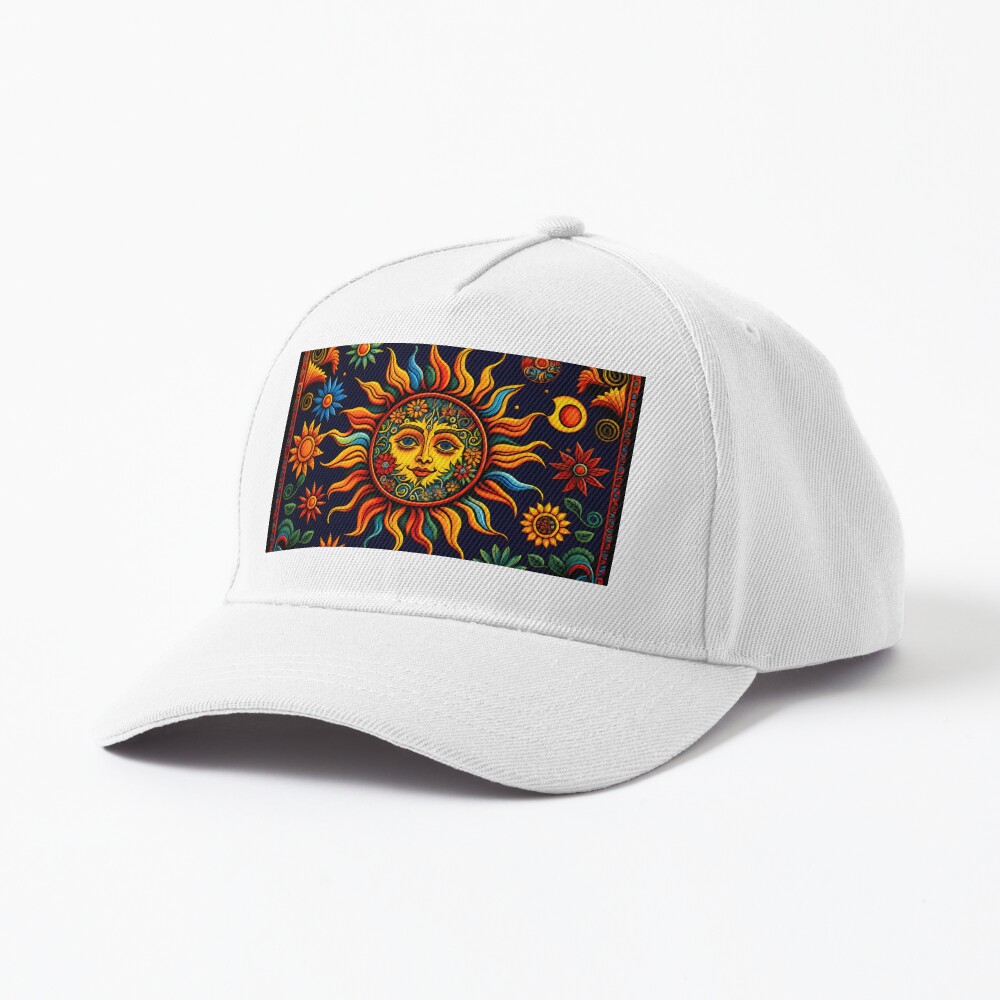 "Huichol sun and flowers" Sticker for Sale by Mony26 | Redbubble