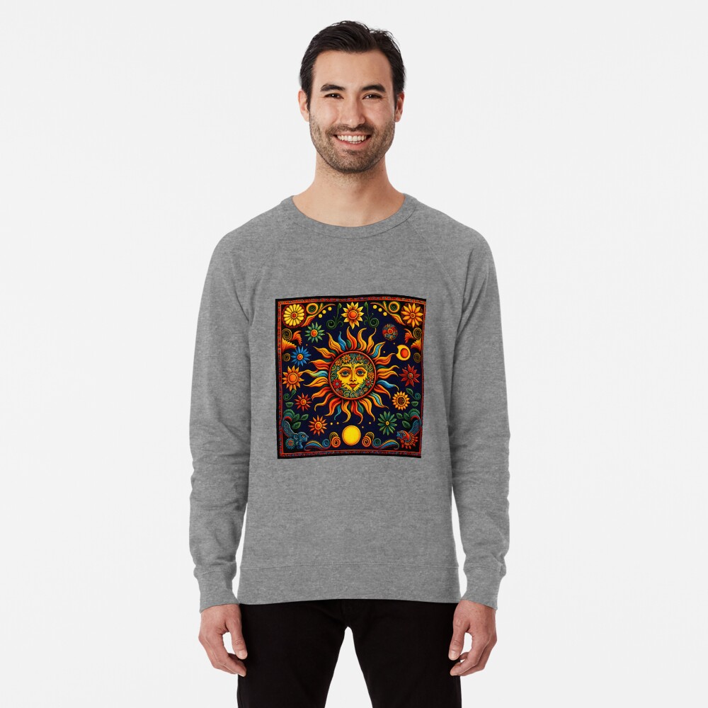 "Huichol sun and flowers" Sticker for Sale by Mony26 | Redbubble