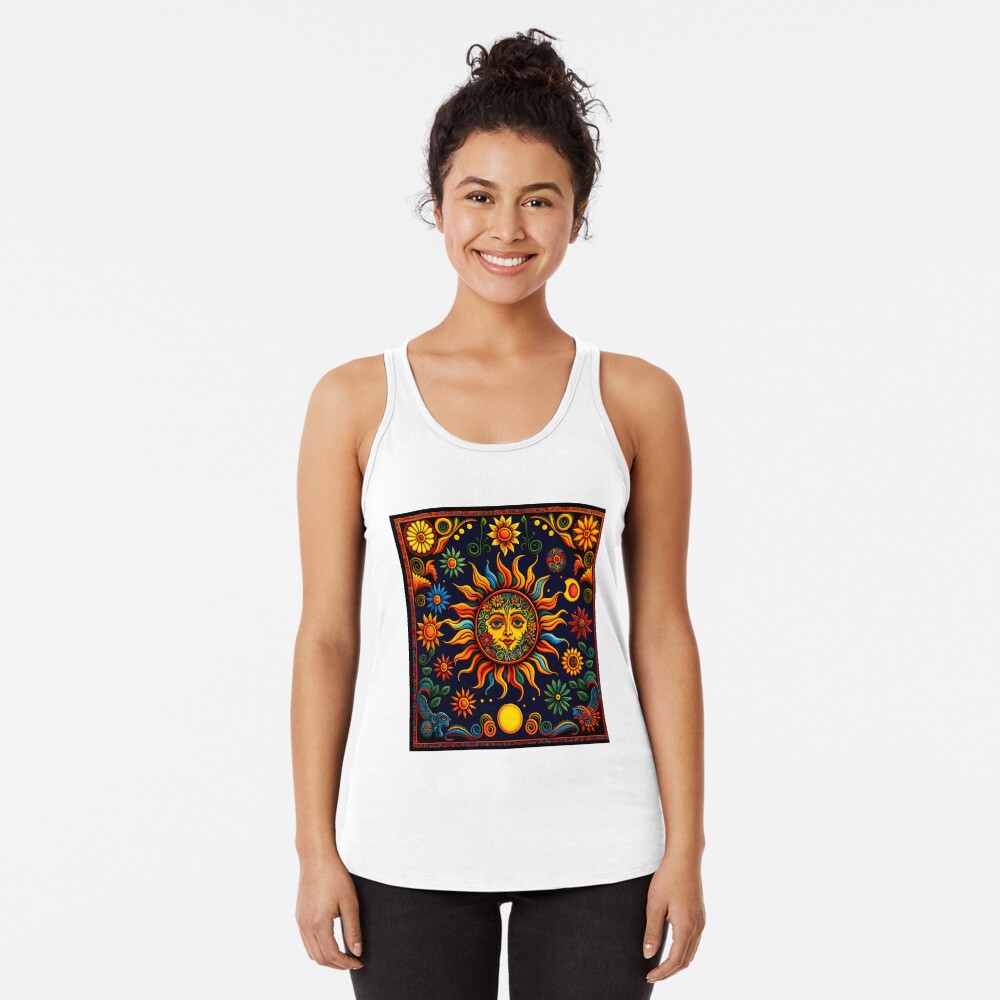 "Huichol sun and flowers" Sticker for Sale by Mony26 | Redbubble