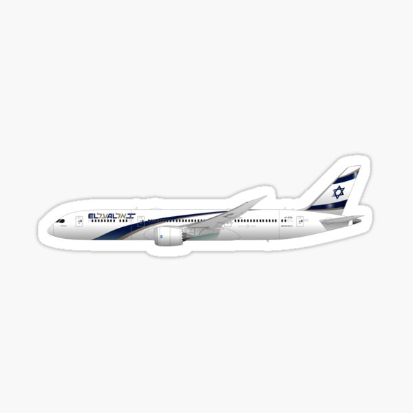 "El Al Boeing 787-9 Dreamliner" Sticker for Sale by CzechFloridaMan ...