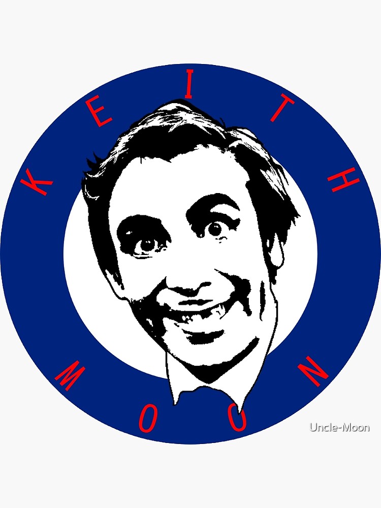 "Keith Moon's Smile" Sticker for Sale by Uncle-Moon | Redbubble
