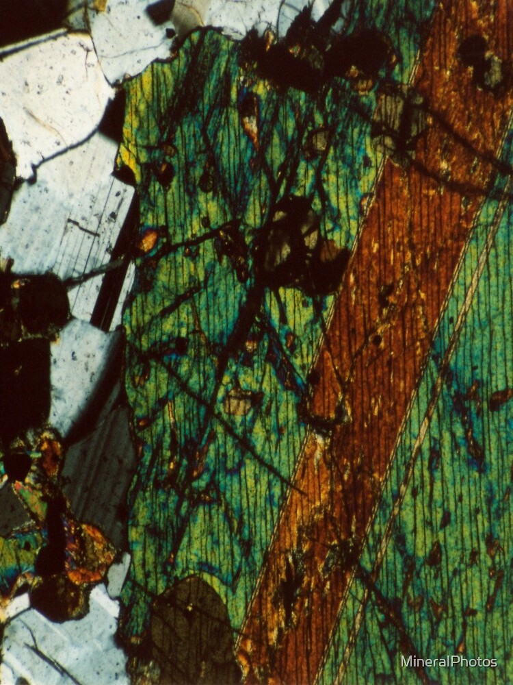 "Twinned Pyroxene and Feldspar - Thin Section Art" Mini Skirt by ...