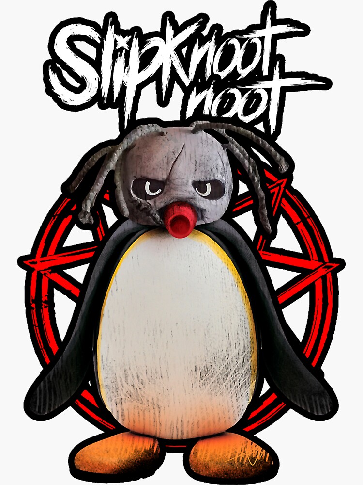 "slipknoot noot - pingu meme" Sticker for Sale by JamesKowalski6 ...