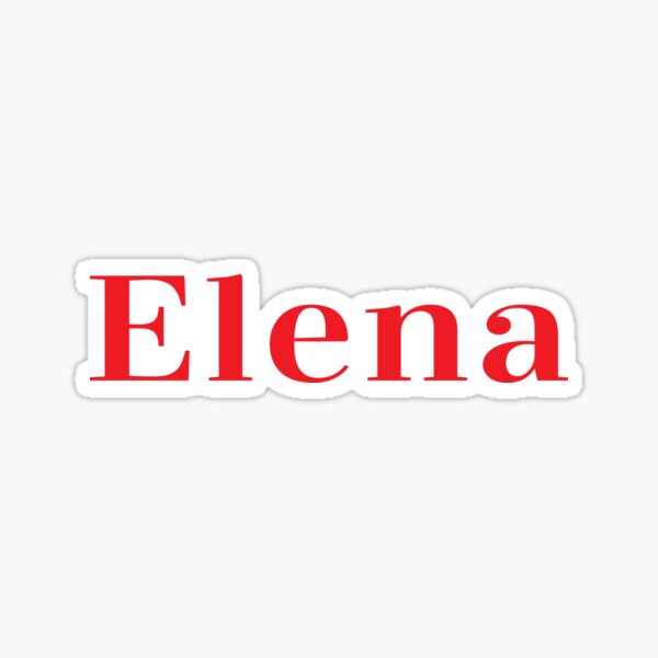 "Elena Name Elena Meaning Shining Light " Sticker for Sale by ...