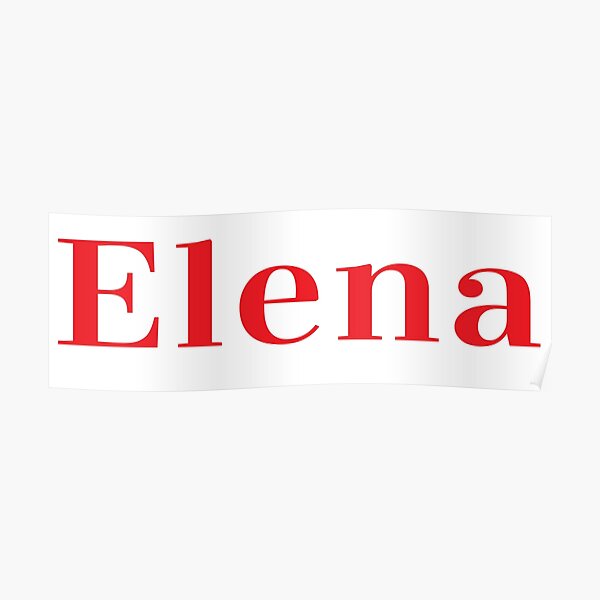 Poster: Elena Geburtstag | Redbubble