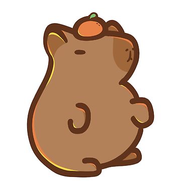 "Sleepy capybara" Art Board Print for Sale by dumbdogdoodles | Redbubble