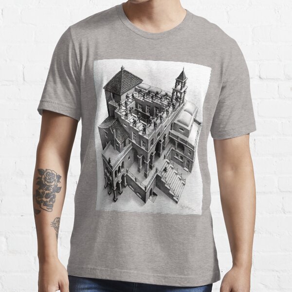 "Escher - Ascending & Descending" Essential T-Shirt for Sale by ...