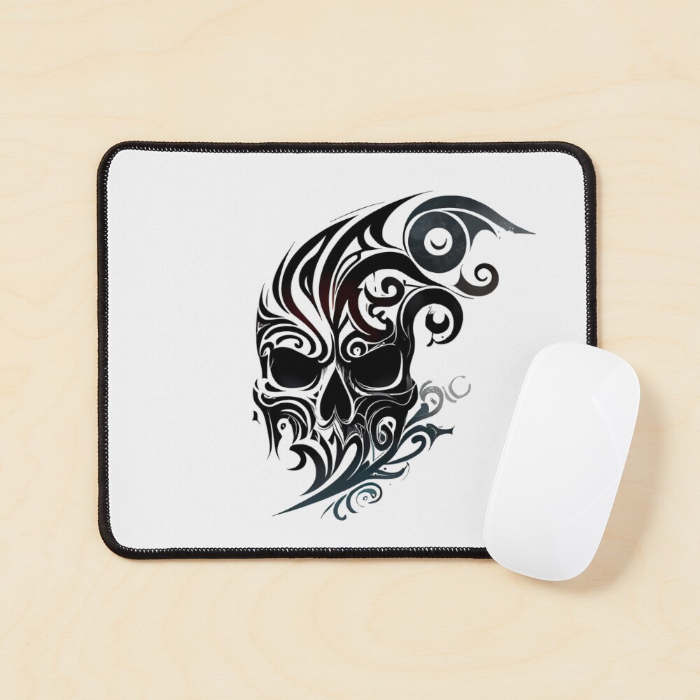 "Tribal Skull" Sticker for Sale by ShadowAndSlate | Redbubble