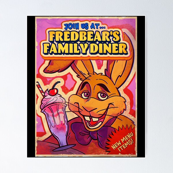 "FNAF Security Breach Freddy Fanart Designer by ucmansivvaw" Poster for ...