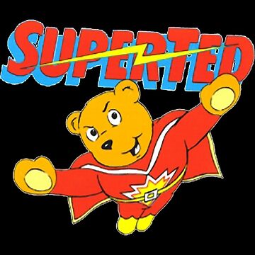 "Super Ted" Sticker for Sale by ChristiGreene6 | Redbubble