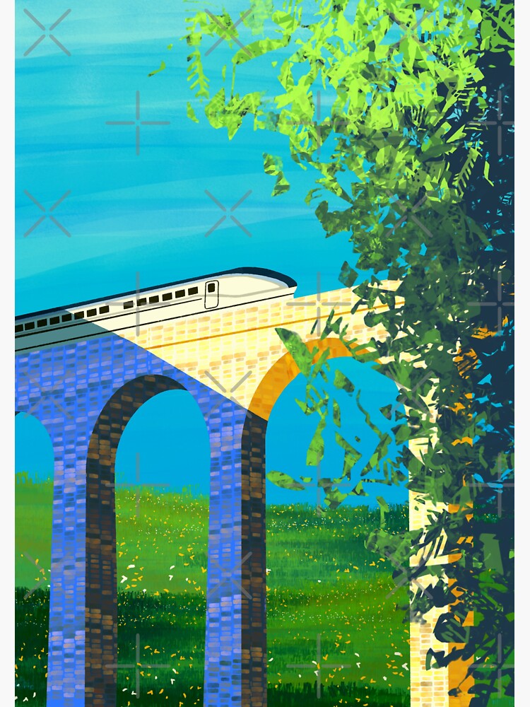 "Spring Bullet Train" Sticker for Sale by mikaylart | Redbubble
