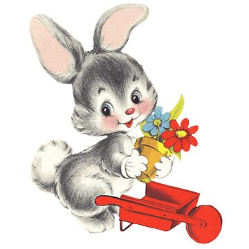 "Coquette Vintage bunny " Sticker for Sale by Pixiedrop | Redbubble