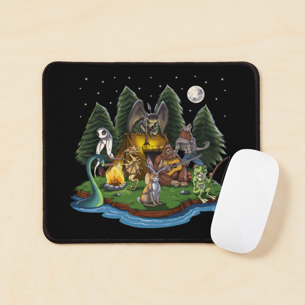 "Cryptozoology Cryptids Camping" Sticker for Sale by underheaven ...