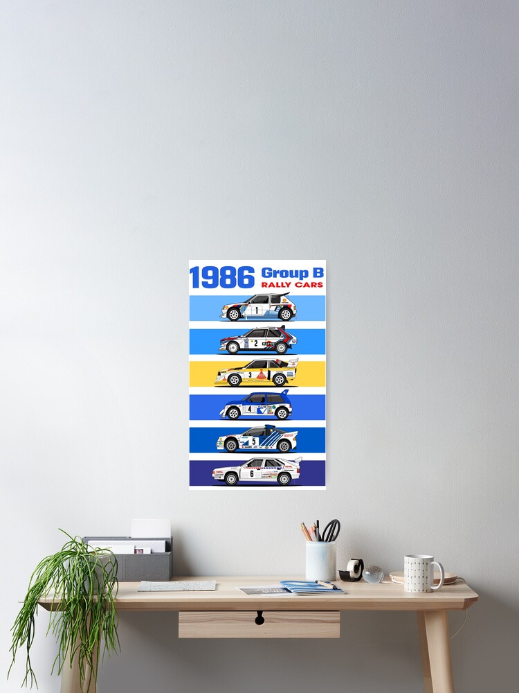 "1986 rally group B" Poster for Sale by purpletwinturbo | Redbubble
