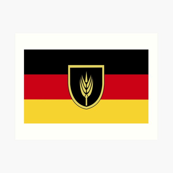 "Flag of Volga Germans" Art Print by Tonbbo | Redbubble