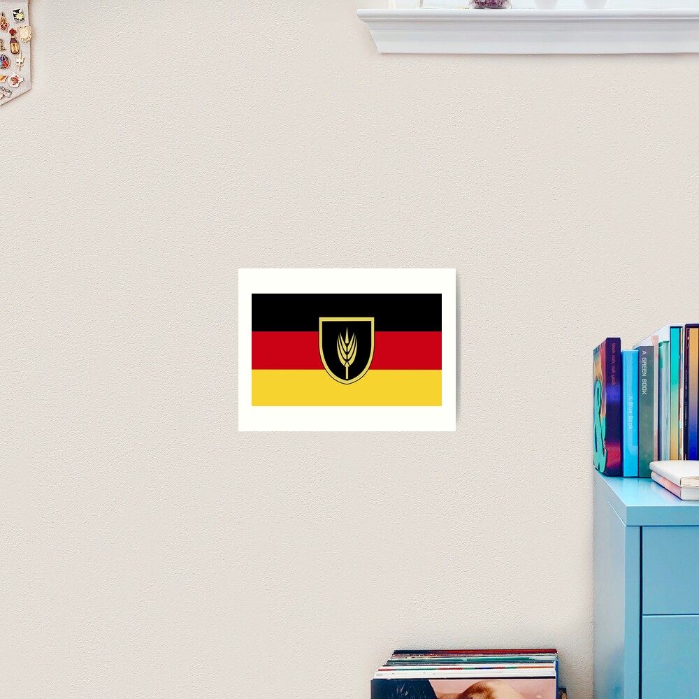 "Flag of Volga Germans" Art Print by Tonbbo | Redbubble