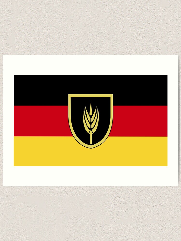"Flag of Volga Germans" Art Print by Tonbbo | Redbubble
