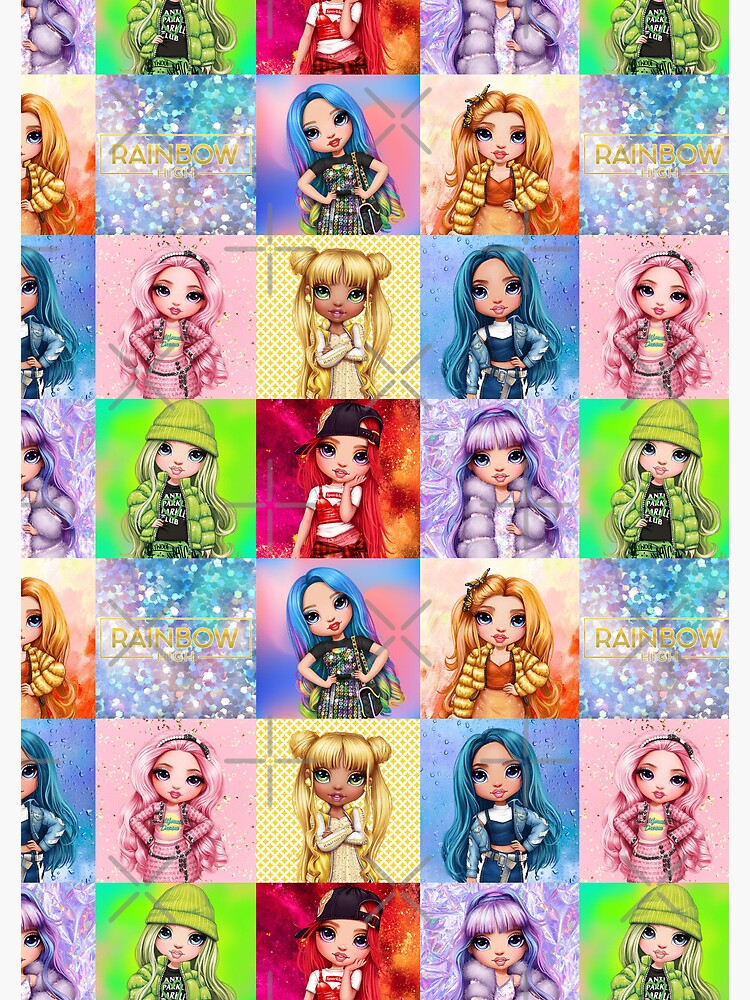 "Rainbow High Girls" Spiral Notebook for Sale by BreannaRobin | Redbubble