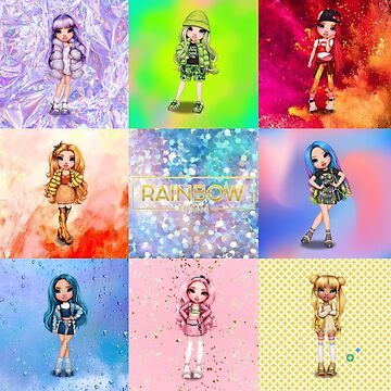 "Rainbow High Core Girls!" Sticker for Sale by BreannaRobin | Redbubble